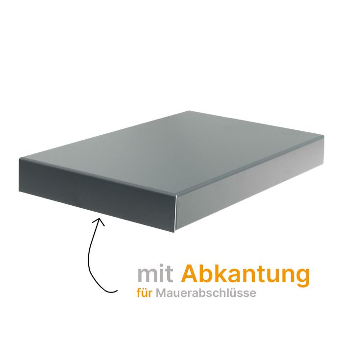 Mauerabdeckung in L-Form – Aluminium & Edelstahl individuell nach Maß